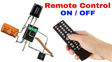 How To Make Remote Control Onoff Switch Youtube