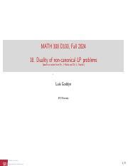 Understanding Duality in Non-Canonical Linear Programming | Course Hero