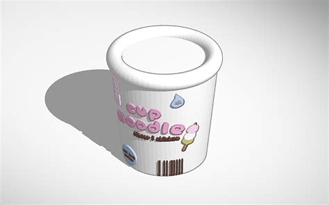 3d Design ୧ ⁺˖ Cup Noodle `´ ⊂⊃ 1 ⊹ ꒱ Tinkercad