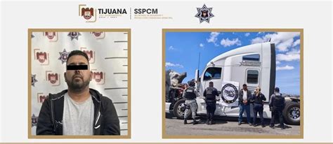 Policía De Tijuana Detiene A Hombre Que Robó Tractocamión En Estados