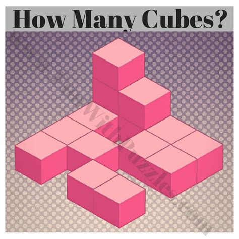 Spatial Intelligence Challenge Count The Cubes Puzzles