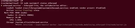 how to install etherpad on almalinux 9