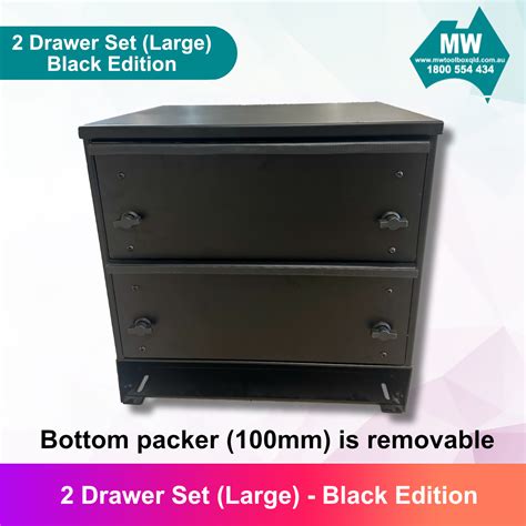 Canopy Drawer Unit 2 Drawers Large Black Edition Mw Toolbox Qld