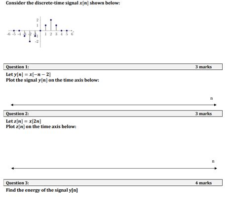 Solved Consider The Discrete Time Signal X[n] Shown Below