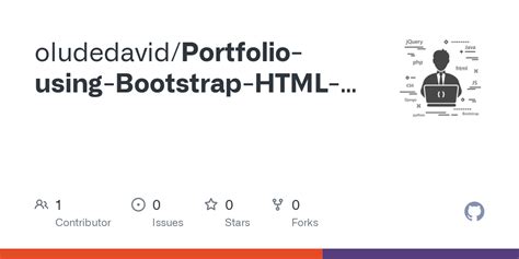 GitHub Oludedavid Portfolio Using Bootstrap HTML And CSS
