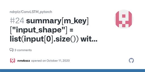 Summary M Key Input Shape List Input Size With Empty Input Issue Ndrplz