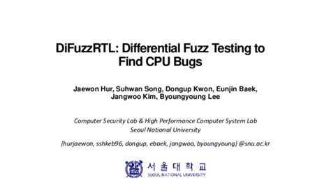 pdf difuzzrtl differential fuzz testing to find cpu bugs oswaldo