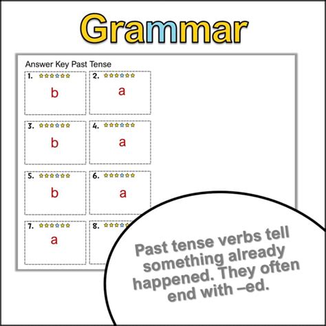 Past Tense Verbs Ending In Ed Worksheets Identify The Verb K2 Grammar
