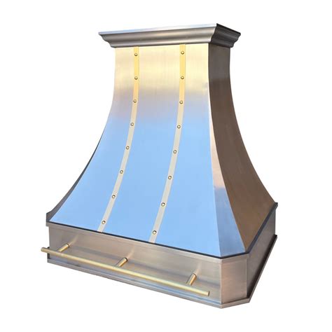 Rhm Curved Stainless Steel Custom Kitchen Hood Sh3 C 6tr M