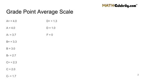 How To Calculate Grade Point Average GPA PPTX Educational Assessment Education