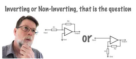 Inverting Vs Non Inverting Op Circuits Electronics Notes