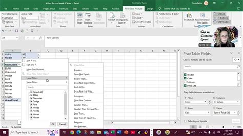 Pivottable And Pivotchart Youtube