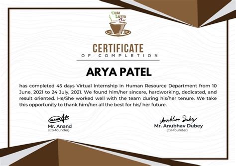 Arya Patel On Linkedin Internship Internship2021 Hr