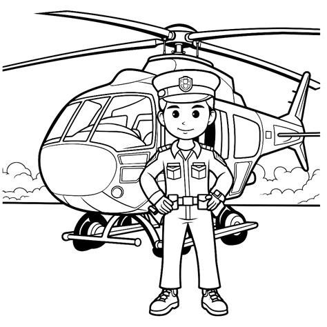 Malvorlage Polizeihubschrauber Polizeihubschrauber Ausmalbilder Von