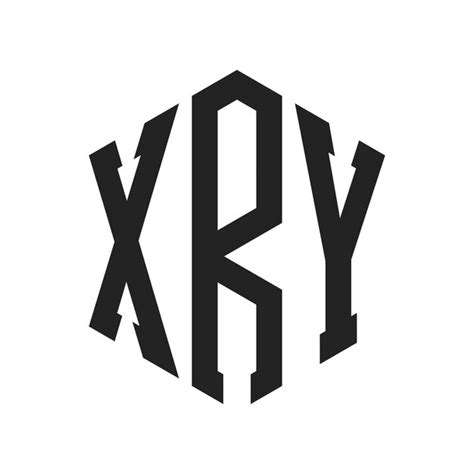 Xry Logo Design Initial Letter Xry Monogram Logo Mit Hexagonform Premium Vektor
