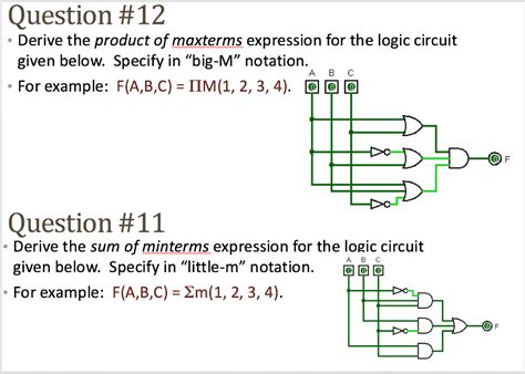 solved question 12 derive the product of maxterms