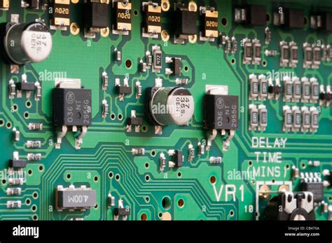 Electrical Pcb Connection Connectors On Printed Circuit Board Fire Installation Stock Photo Alamy