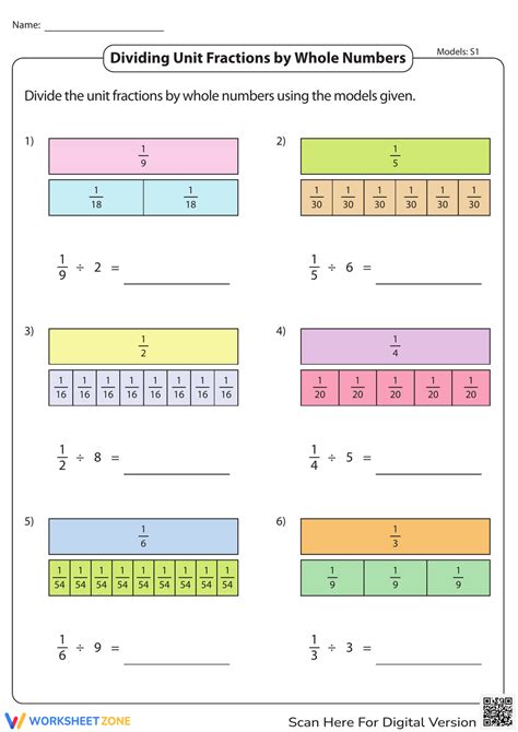 Dividing Fractions Using Models Worksheet Pdf Sheetifyedu Printable