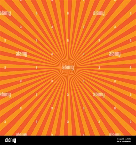 Orange Radial Burst Sunburst Explosion Pattern Converging Stripe Background Vector Dynamic
