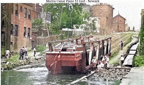 The Morris Canal At The Intersection Of Todays Raymond Boulevard And Plane Street Now