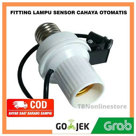 Jual Fitting Lampu Led Sensor Cahaya Otomatis Nyala Saat Gelap Untuk Segala Jenis Lampu Shopee