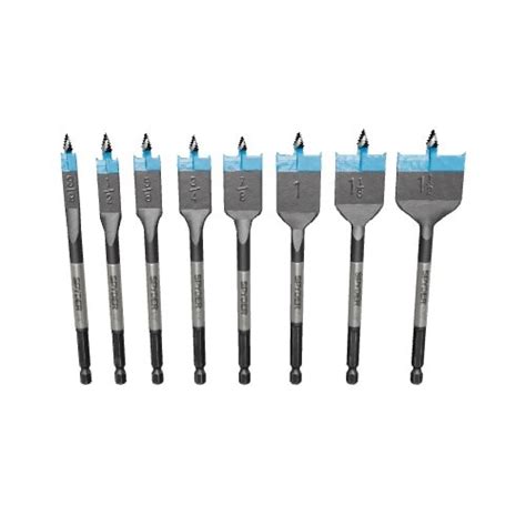 Spyder Stinger 8 Piece X 6 In Woodboring Spade Drill Bit Set 11026 At