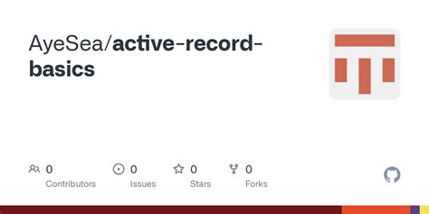 github ayesea active record basics