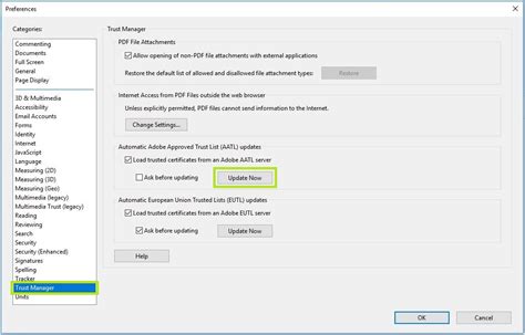 How To Manually Update The Adobe Approved Trust List Aatl In Adobe Acrobat Reader