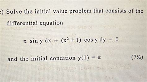 Solve The Initial Value Problem That Studyx
