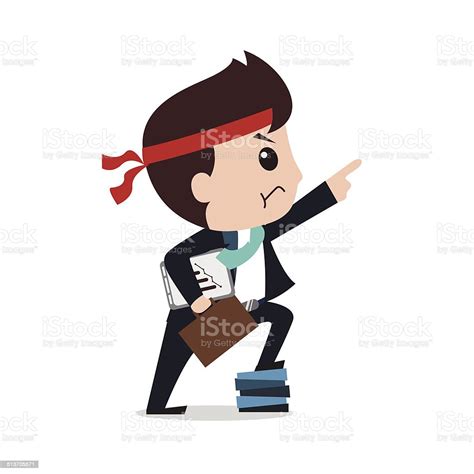 Businessman Commitment Cartoon Stock Illustration Download Image Now Abstract Adult