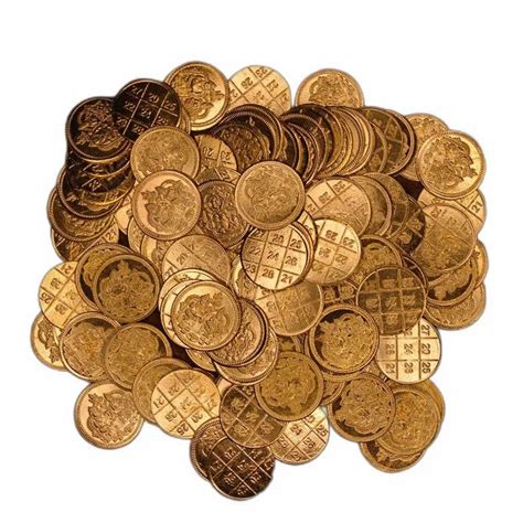 Golden Brass 108 Lakshmi Kuber Yantra Coins Size 2 5 Cm Diameter At ₹ 650 Box In Kanchipuram