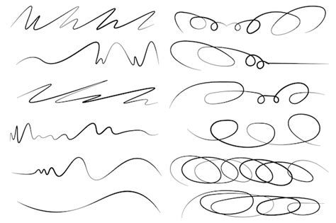 Premium Vector Set Of Scribble Lines Brush Stroke Marker Hand Drawn Underline Collection