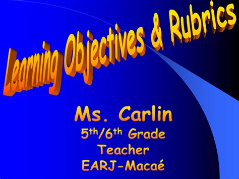 Learning Objectives PPT Ppt PowerPoint Presentation PPT