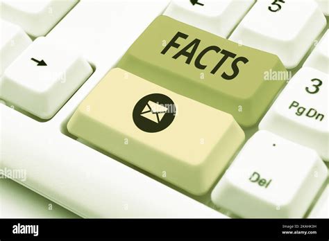 Conceptual Display Facts Word Written On Something That Is Known To Have Happened Or To Exist