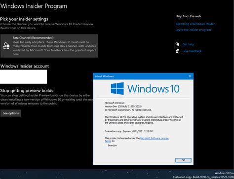 Windows Dev Build Lets Me Change Insider Settings To Beta Build Now Hopefully This Will Take Me