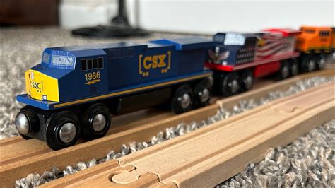 Wooden Toy Train Series Episode 4 New Wooden Toy Trains Csx 1986 And