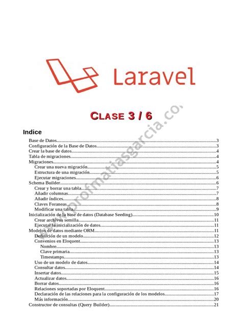 laravel clase3 pdf pdf mapeo relacional de objetos bases de datos