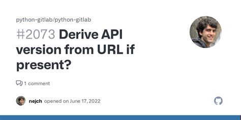 Derive Api Version From Url If Present · Issue 2073 · Python Gitlab