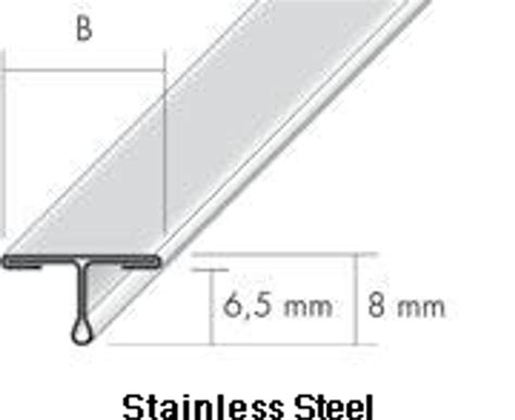 Metal T Joint Floor Transition Strip 25m Same Height Floors