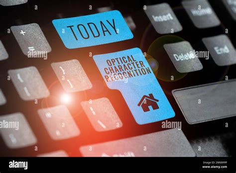 Hand Writing Sign Optical Character Recognition Concept Meaning The Identification Of Printed