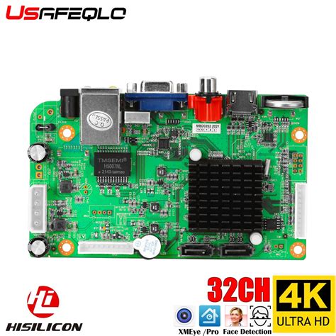Nvr 32ch Board 4k 2sata Max 16tb Hdmi Nvr Ip Recorder Hisilicon Hi3536
