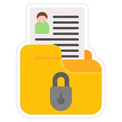 Premium Vector Personal Data Flat Illustration