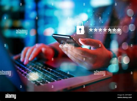 Lock The Phone With A Password For Mobile Cybersecurity Or A Password