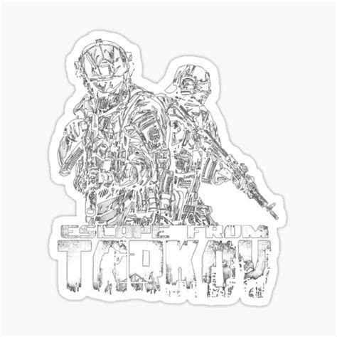 "Escape From Tarkov" Sticker by bonniesanjuan | Redbubble