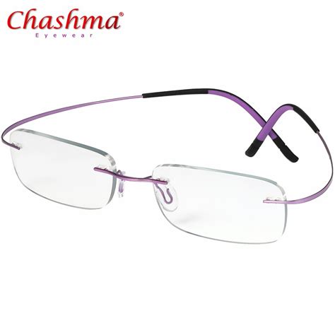 Titanium Rimless Glasses Frames Women Eyeglasses O Grandado