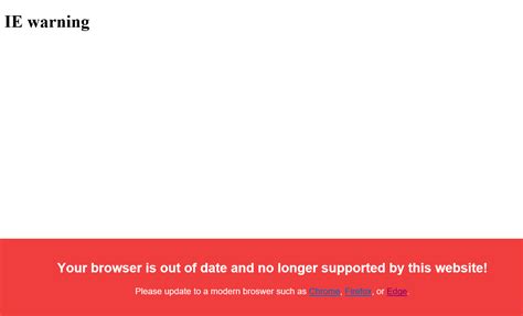 Github Nharrisdesignie Warning Display An Ie Deprecation Warning Banner