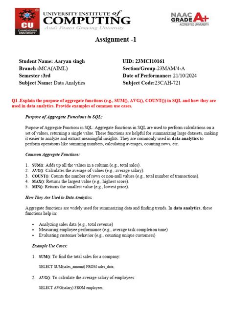 Assignment Da Aryan Pdf No Sql Database Index