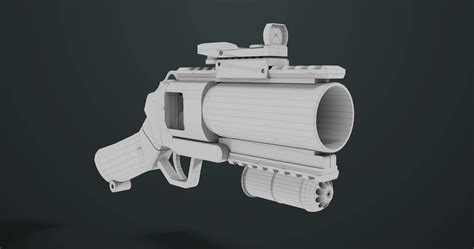 Grenade Launcher 07 All Pbr Unity Ue Textures 3d Model By Eight Vertex