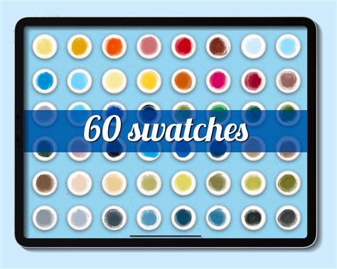 Procreate Color Palette Amalfi Beach Color Swatches Pastel Etsy