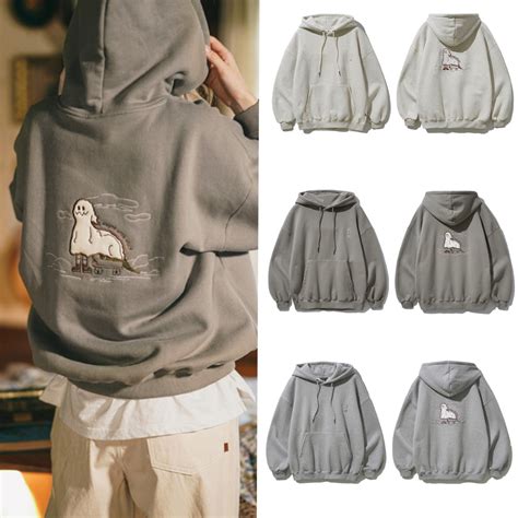 【清库存】韓國代購 Wv Project 帽踢 Hide Dino電繡捉迷龍刷毛帽t 內刷毛 帽踢 秋冬 正 蝦皮購物